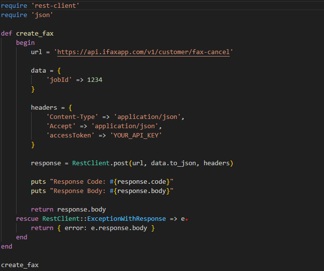 API Documentation | iFax