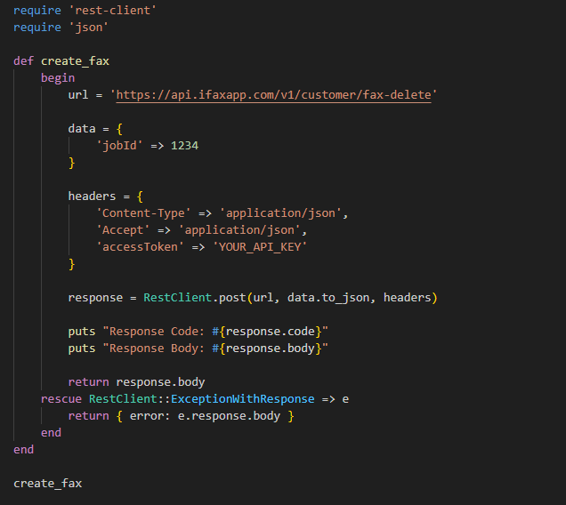 API Documentation | iFax