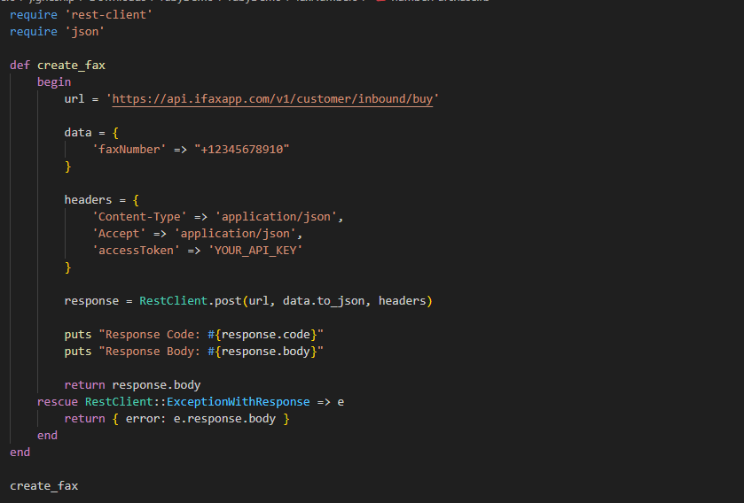 API Documentation | iFax