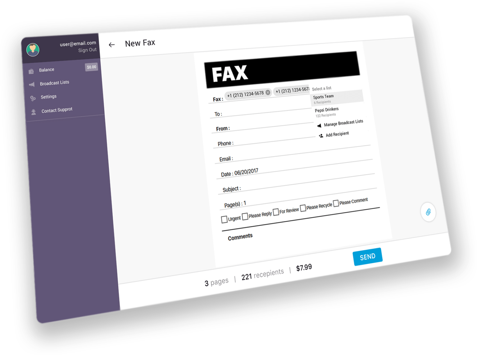 Fax Blast Service | Fax Broadcasting Solutions | ifaxapp.com