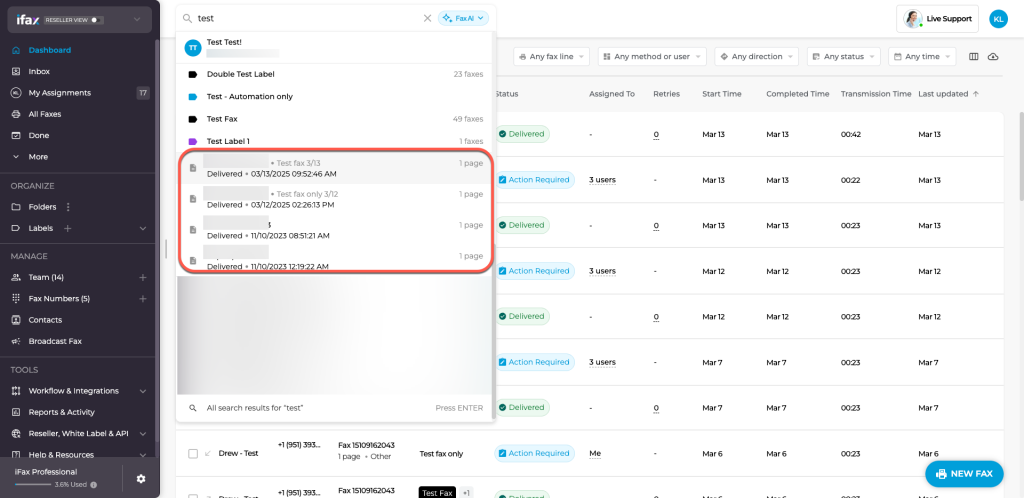 How to Navigate and Use the iFax Dashboard - iFax