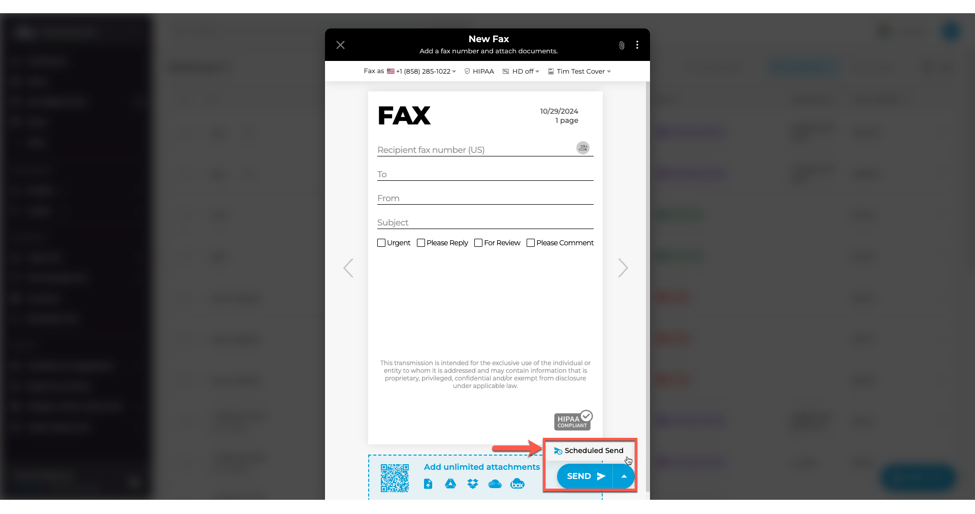 How to schedule a fax - iFax