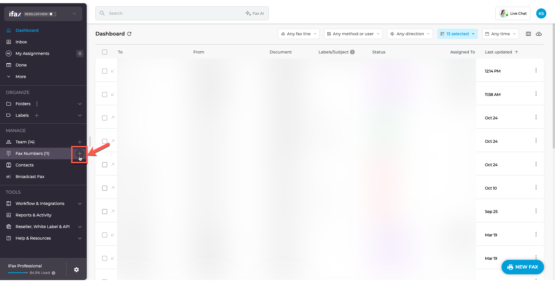 How to port a new fax number - iFax