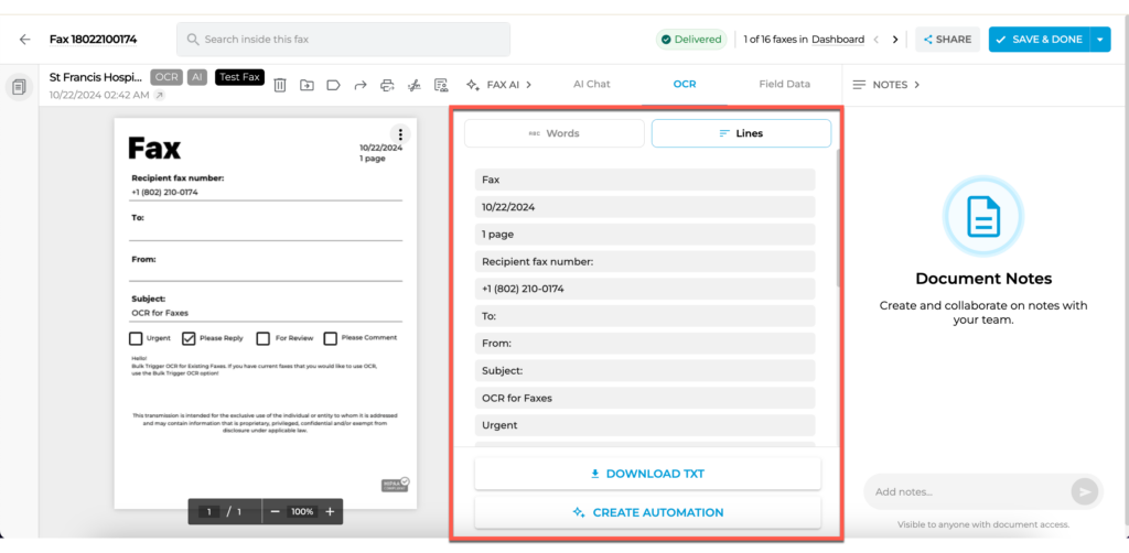 How to Use Fax OCR on iFax - iFax