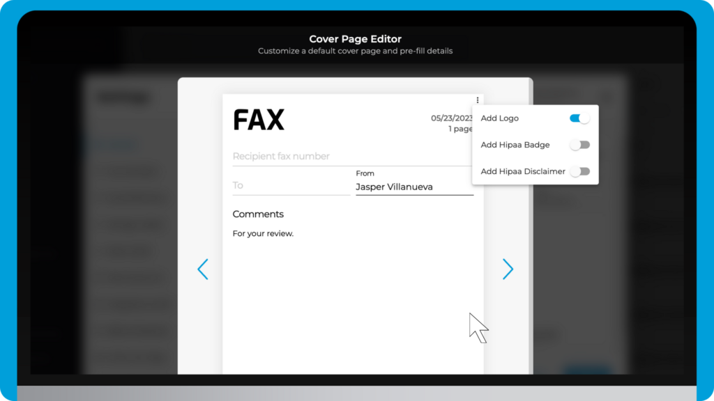 How to Add a Custom Fax Cover Sheet on iFax – iFax