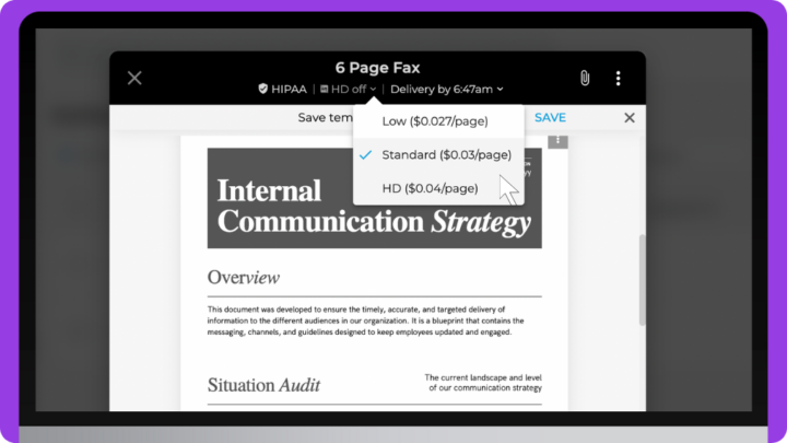 How to adjust the fax image quality - iFax