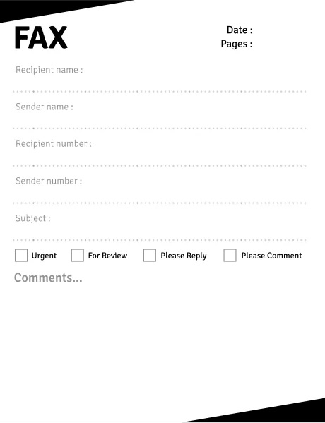 Free Office Fax Cover Sheet Template | iFax