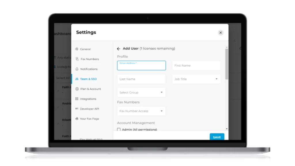 Fax Team Setup and Configuration - iFax