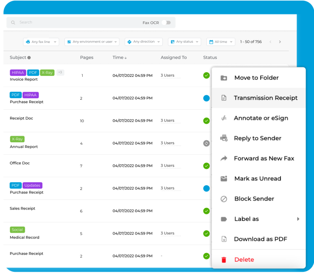 Fax Inbox by iFax – Secure & Organized Fax Management