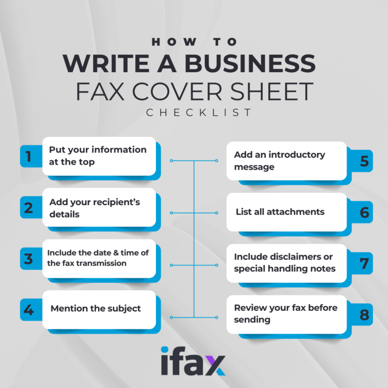 How to Create a Fax Cover Sheet (With Checklist, Tips, Example)