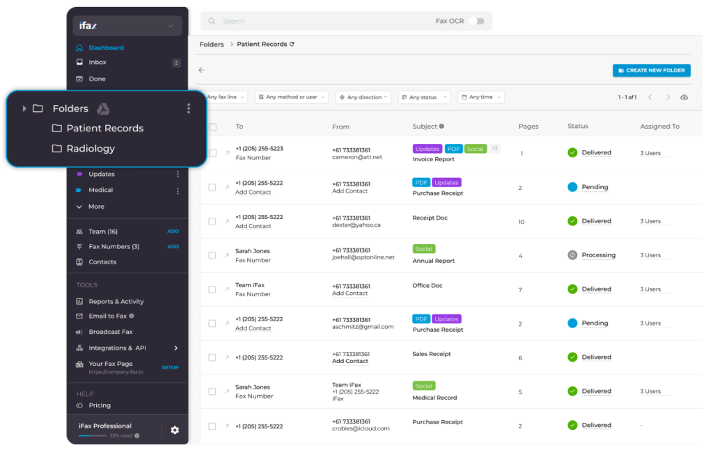 Smart Folders: An Easier Way to Manage Your Faxes