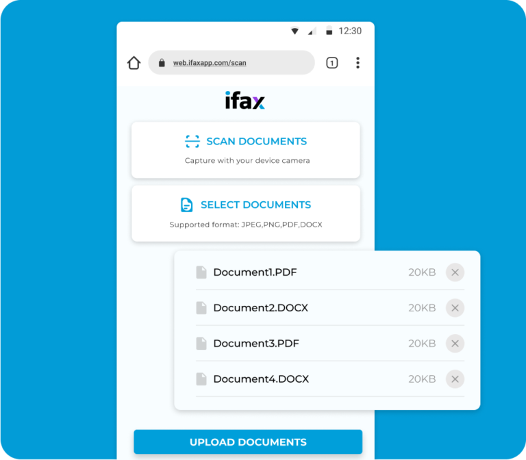 Scan and Fax Documents using your mobile phone | iFax