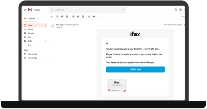 Receive a Fax via Email With iFax