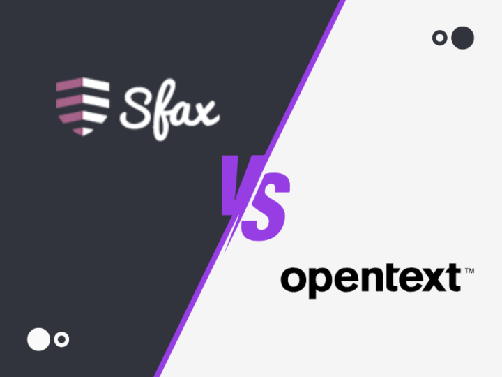 Compare SFax vs OpenText in 2025: Fax Service Comparison