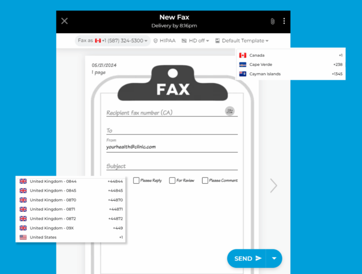 Send an International Fax Online - Fax Internationally