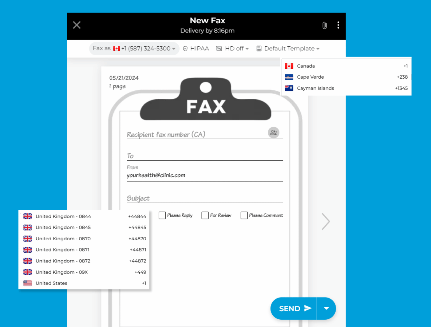 Send an International Fax Online - Fax Internationally