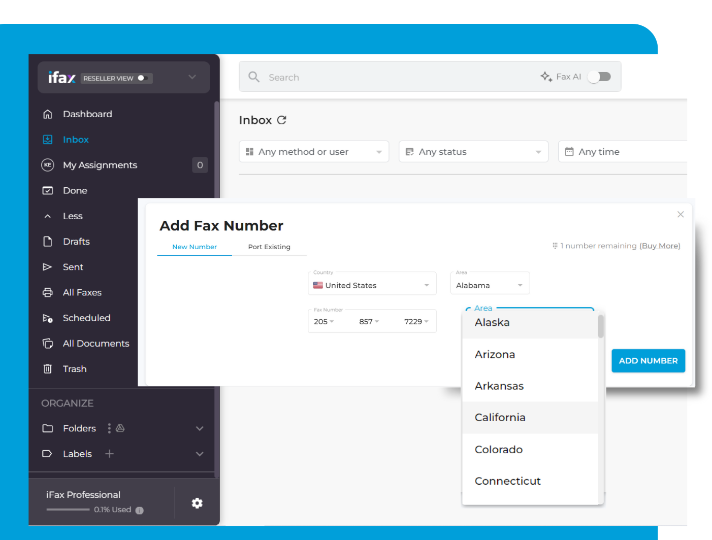 Get a Local Fax Number - Instant, Online Activation