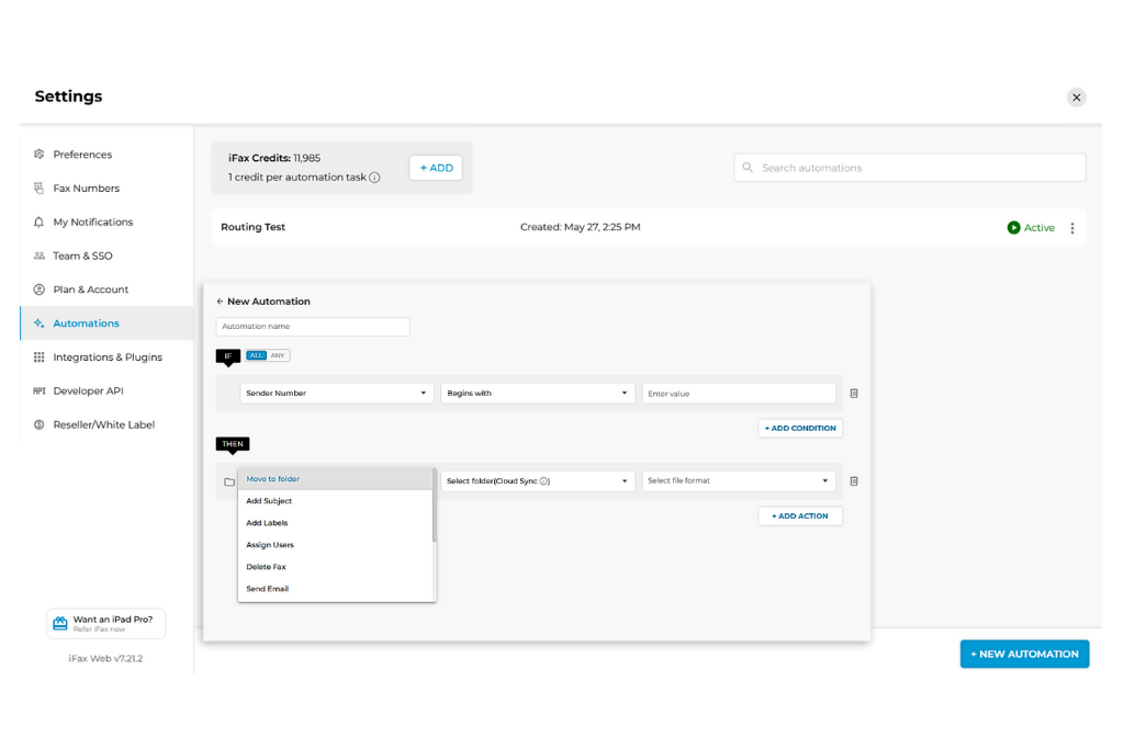 Advanced Fax Routing with Automation | iFax